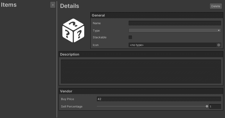 Create an item management editor window with UI Toolkit - What Up Games