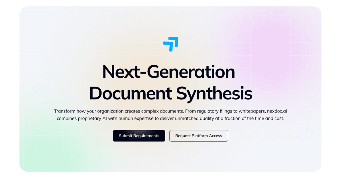 NexDoc AI - Next Generation Document Synthesis