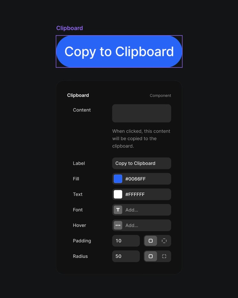 How To Create a Copy Component Button in Framer — Framer University Blog
