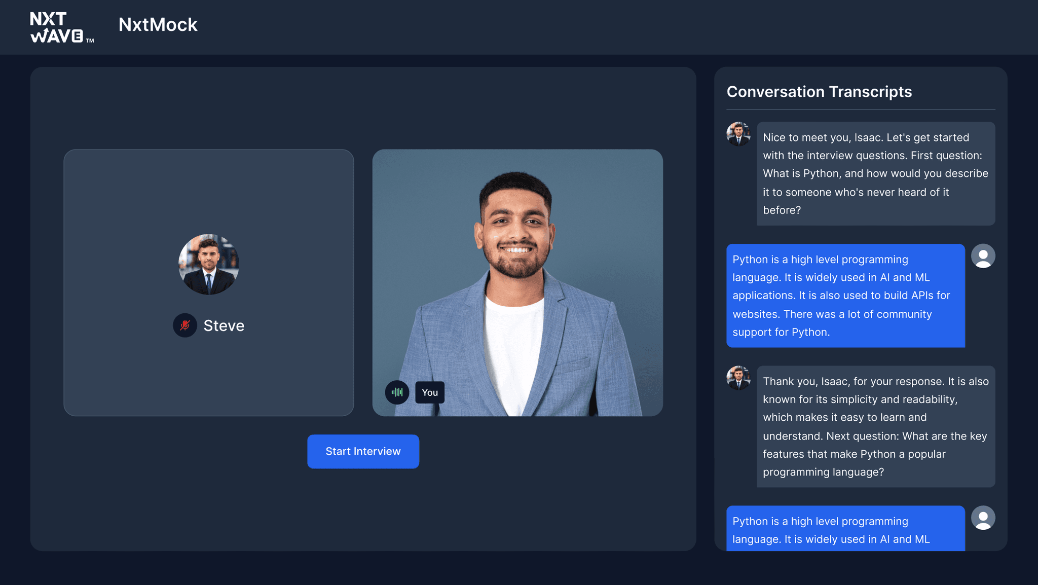NxtMock - Your Next Step Towards Interview Mastery