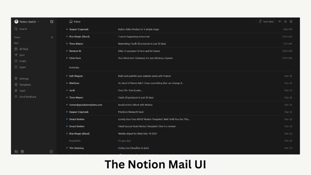 Starting with Notion Mail: A Beginner's Guide - Minimal Creator Framer ...