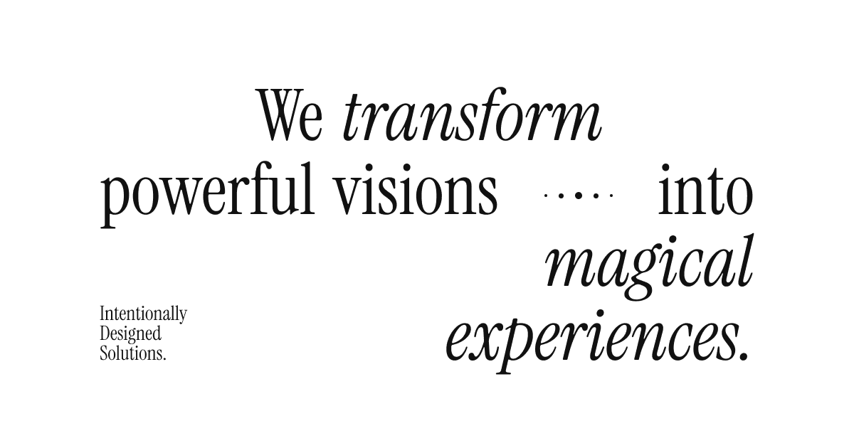 Intentionally Designed Solutions