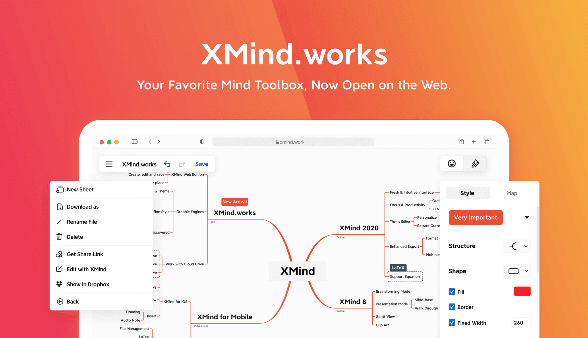 Grande nouvelle : Xmind s'ouvre maintenant sur le Web