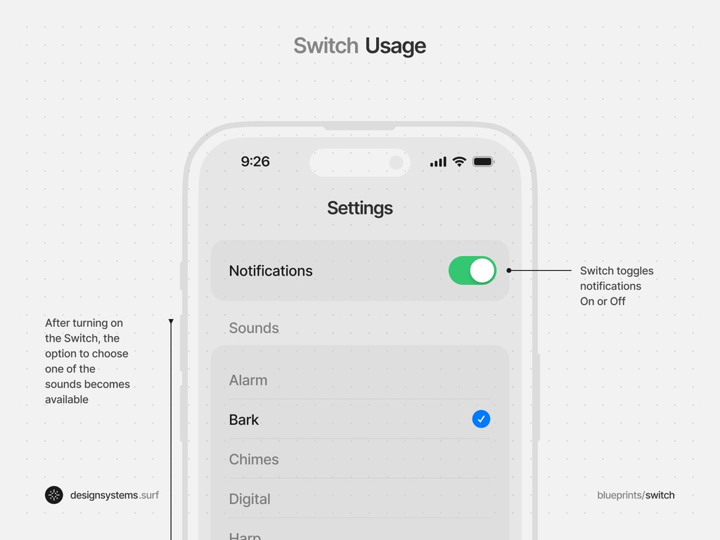 Switch Toggle Button Blueprints in UI Design