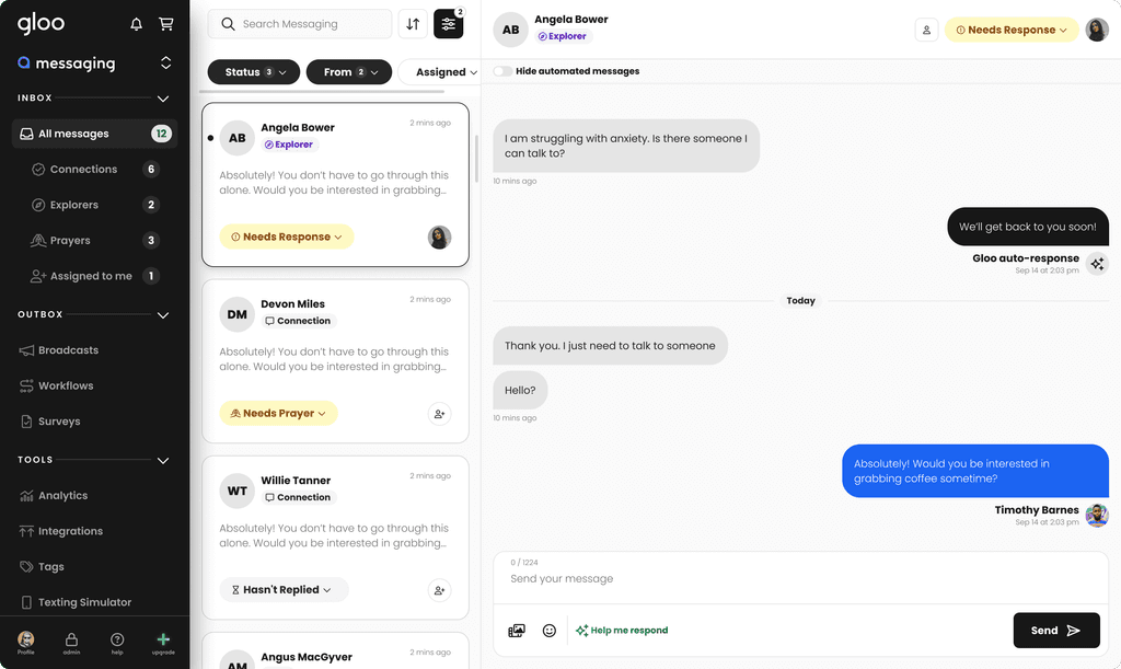 Messaging - Text Messaging for Churches & Ministries