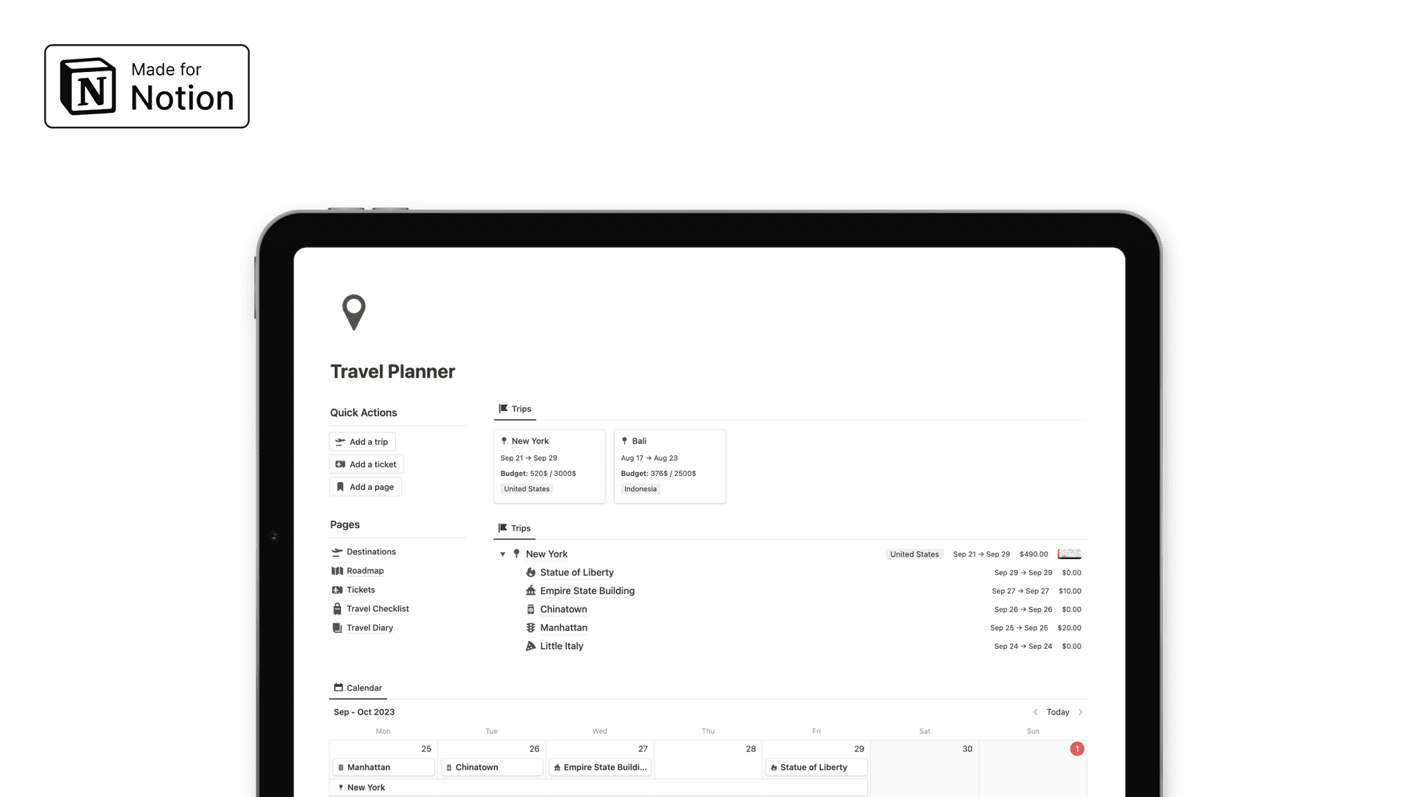 The 10+ Best Notion Travel Templates - Solt Wagner