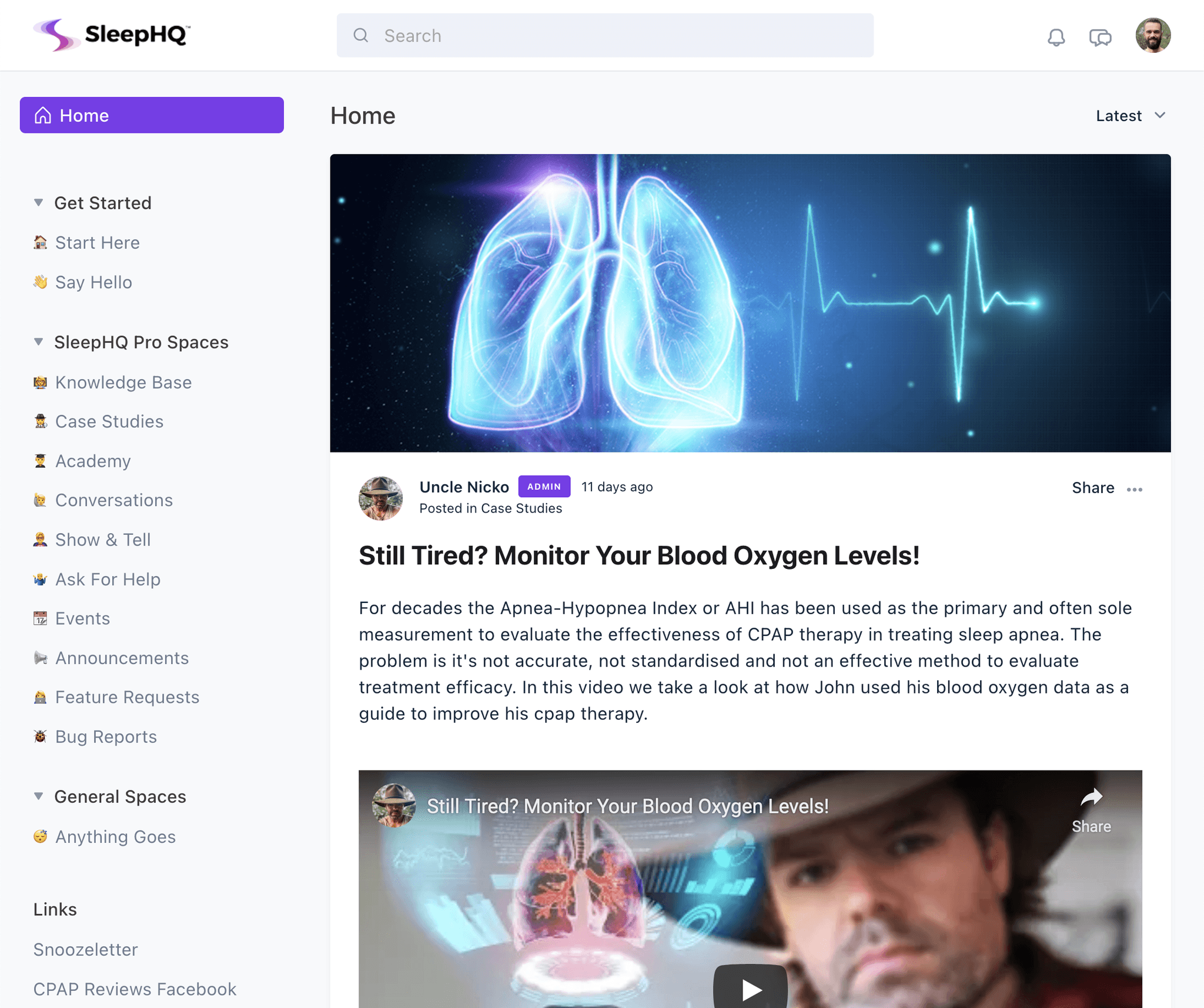 CPAP Reporting Platform + Community | SleepHQ