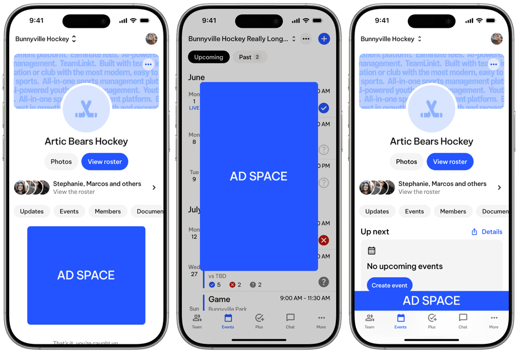 Sports Team Management App | TeamLinkt