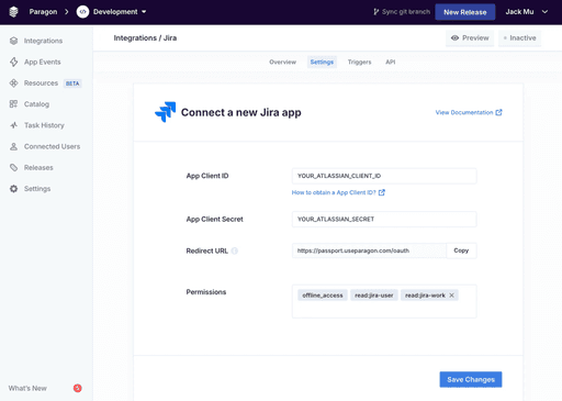 Create a Jira App to enable OAuth for your Integration | Paragon Blog