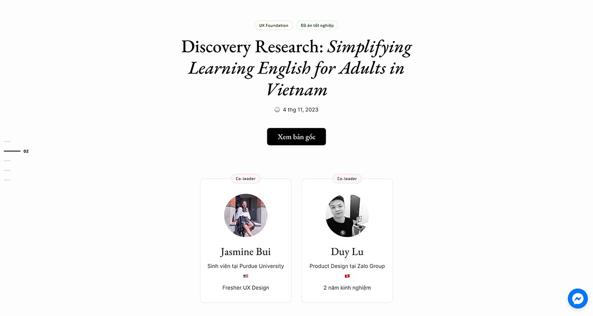 Discovery Research: Simplifying Learning English for Adults in Vietnam