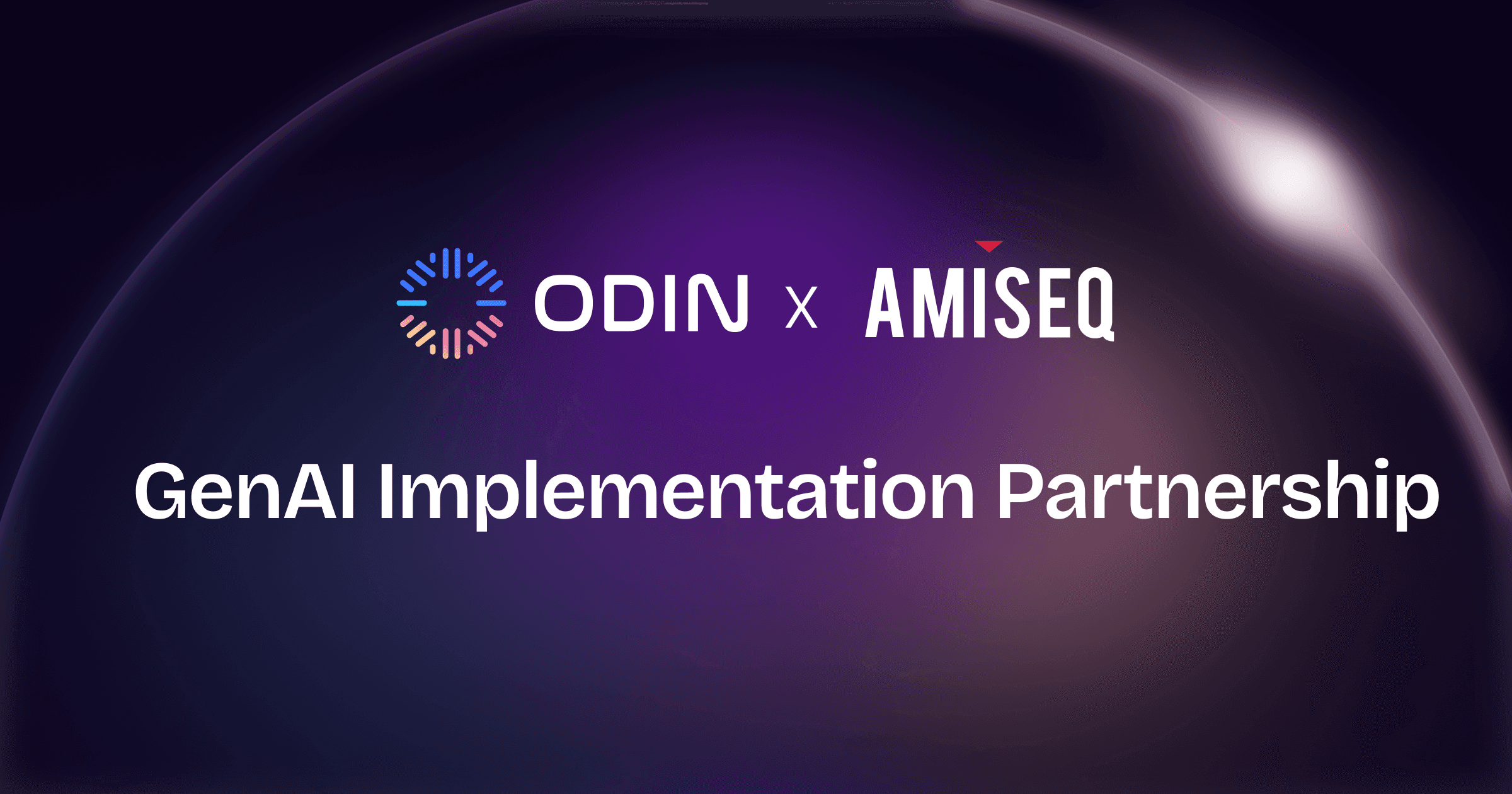 Amiseq x Odin AI Partnership