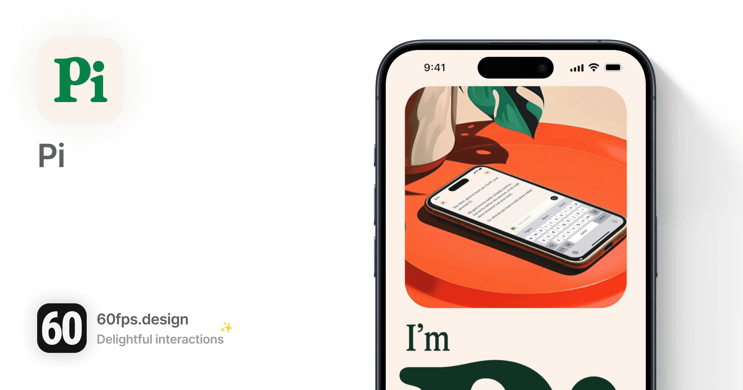 Pi iOS App UI/UX animation