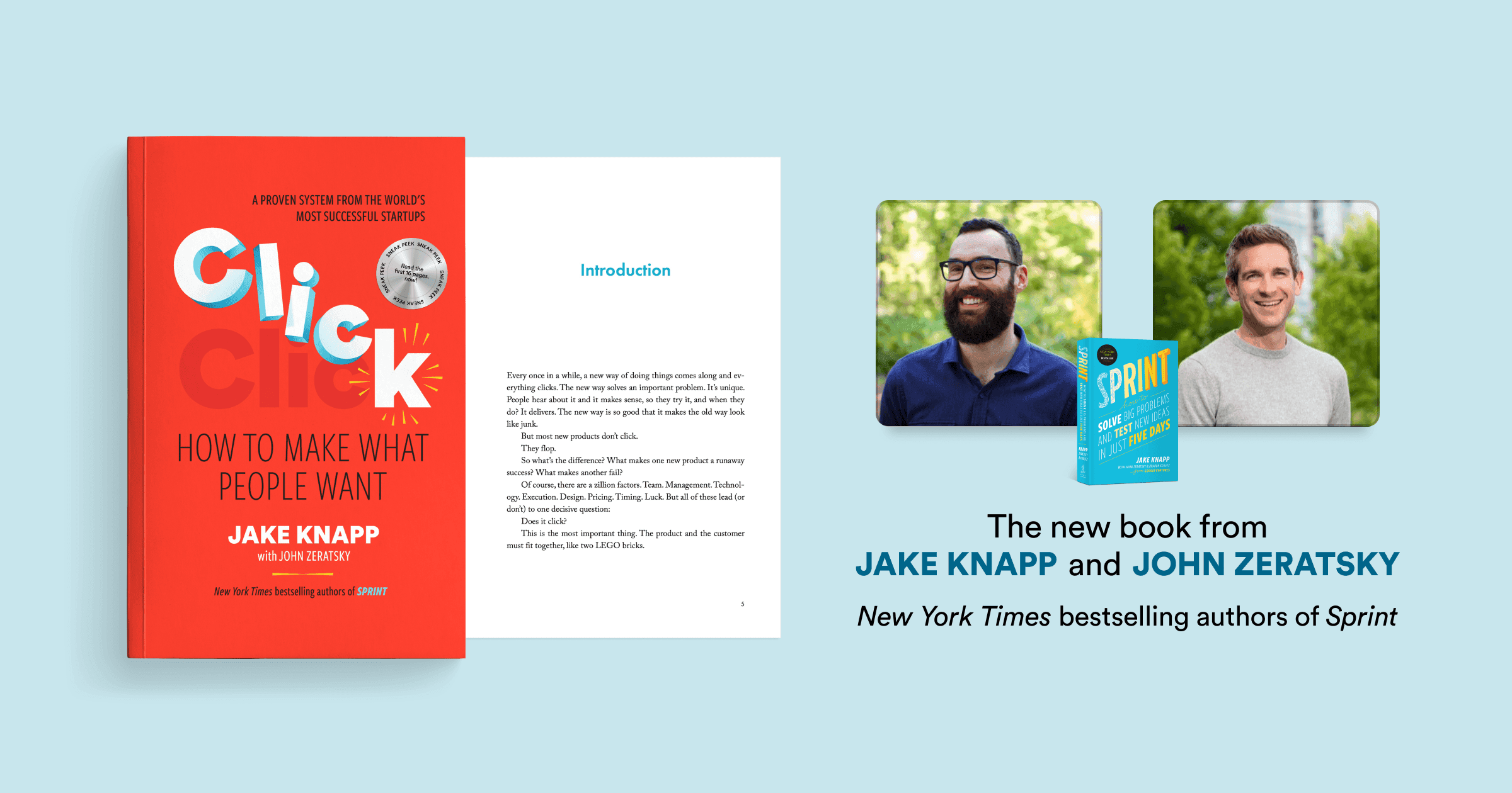 'Click' - The New Book from the Authors of NYT bestseller 'Sprint'!
