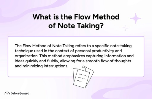The Flow Method Note Taking