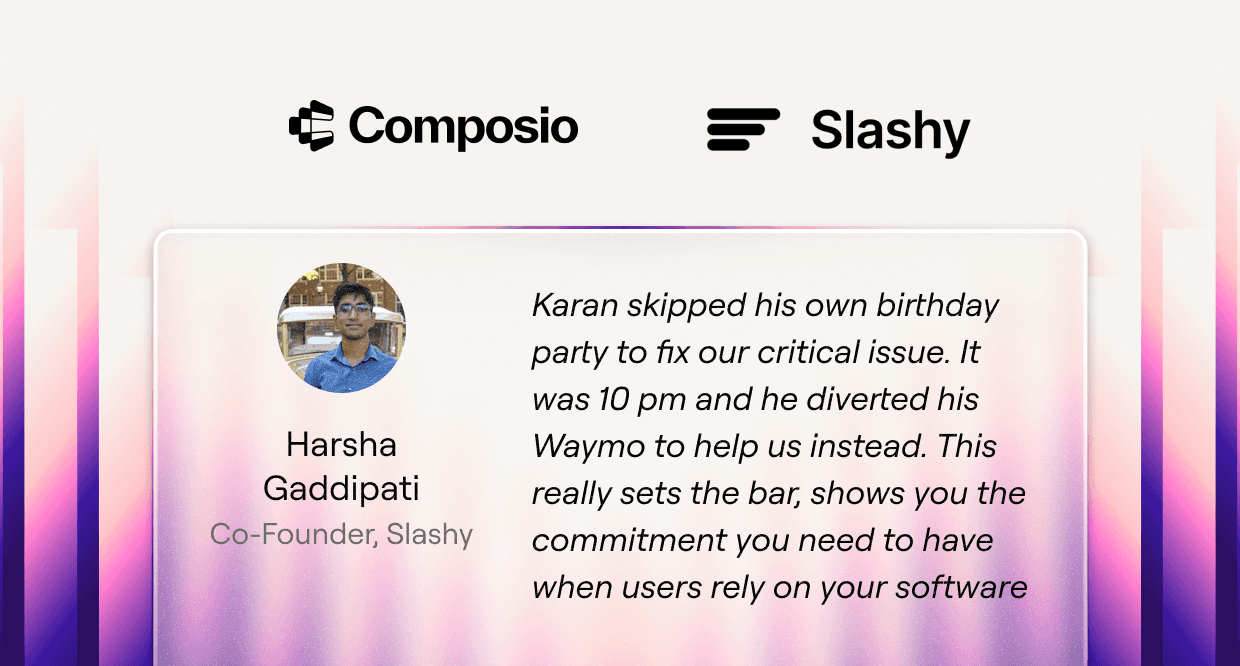 How Slashy hit #1 on Product Hunt and scaled to thousands overnight using Composio - Composio ...