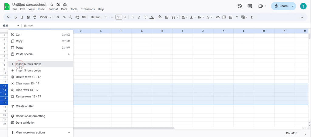 How to Add Rows in Google Sheets – Quick Insert Guide - 1 minute video ...