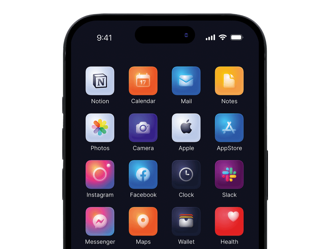 Gradient Neumoprhic Custom App Icons @ Solt Wagner