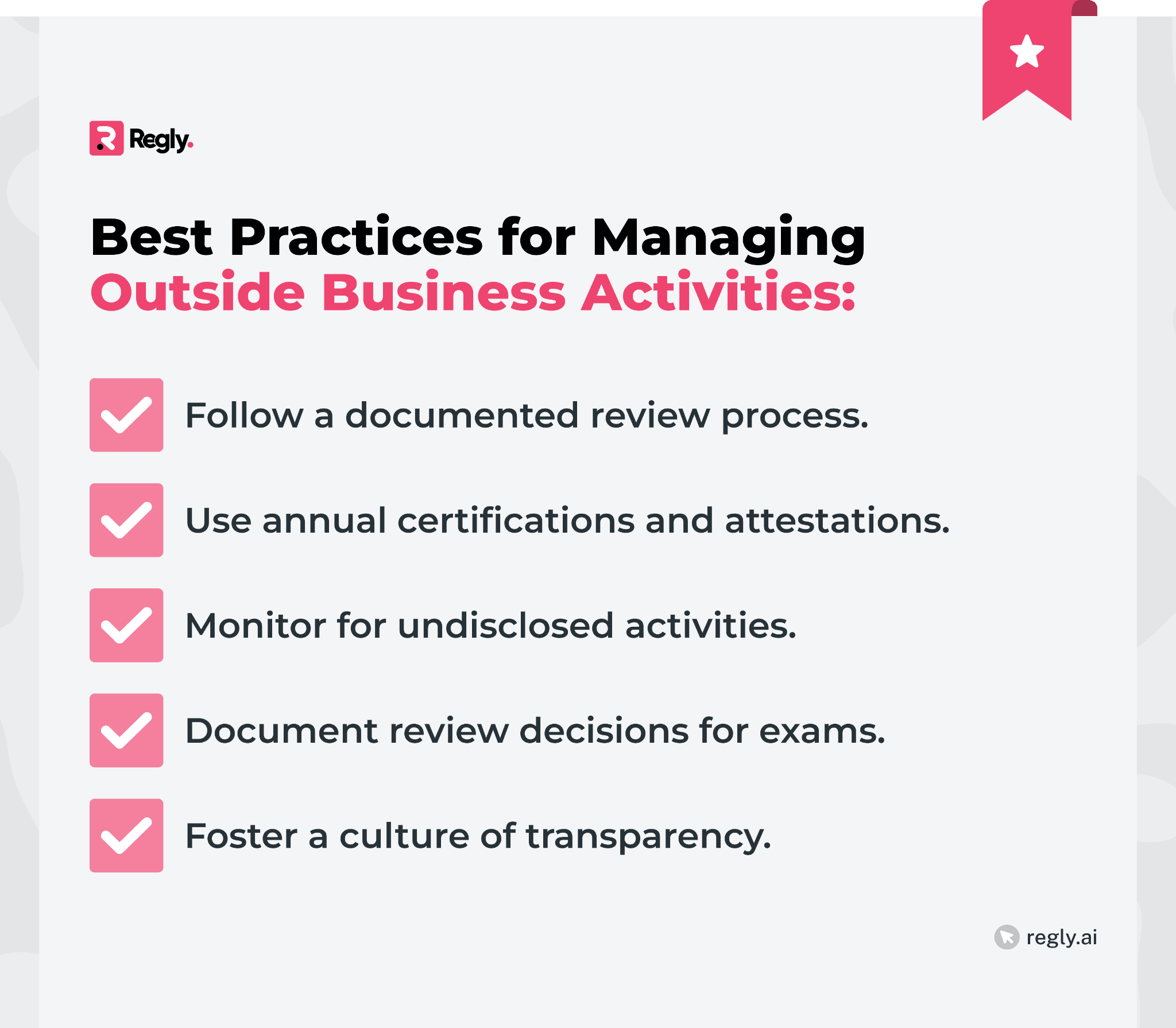 Outside Business Activities: A Practical Guide for Fintechs | Regly