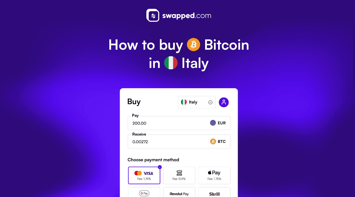How to buy Bitcoin (BTC) in Italy with EUR