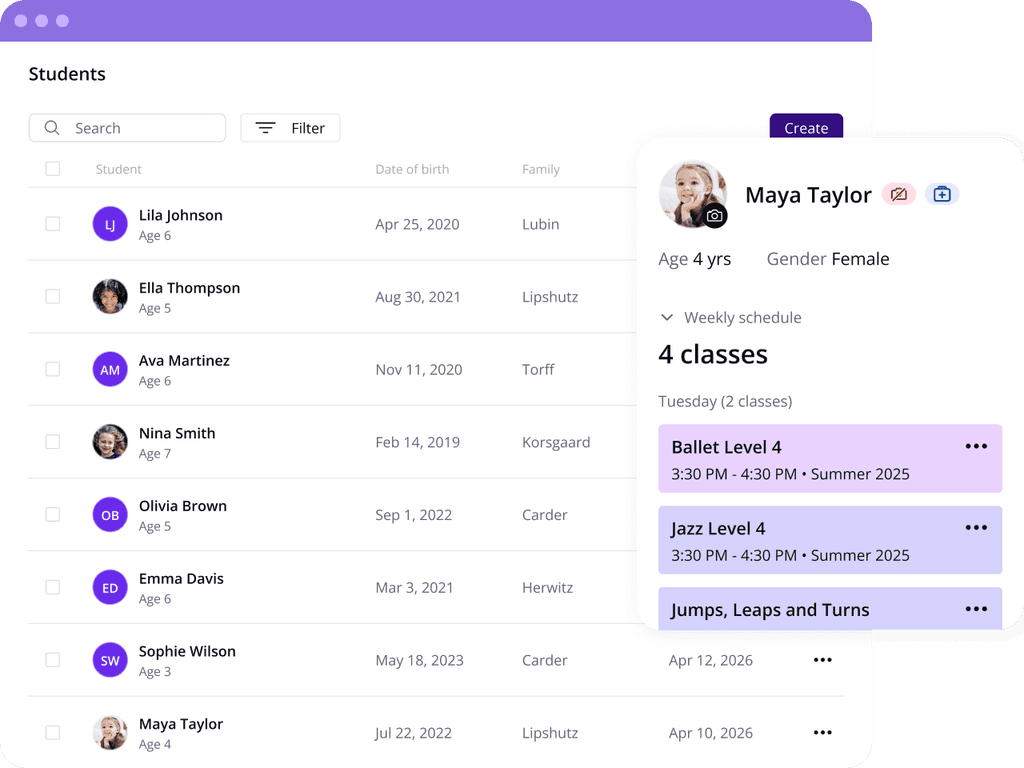 Student Management & Enrollment Software— Class Manager