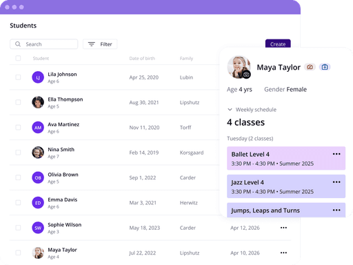 Student Management & Enrollment Software— Class Manager