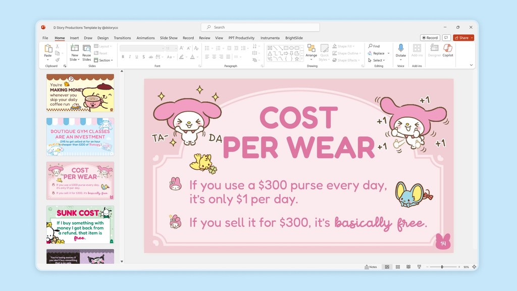 Sanrio Template - D Story