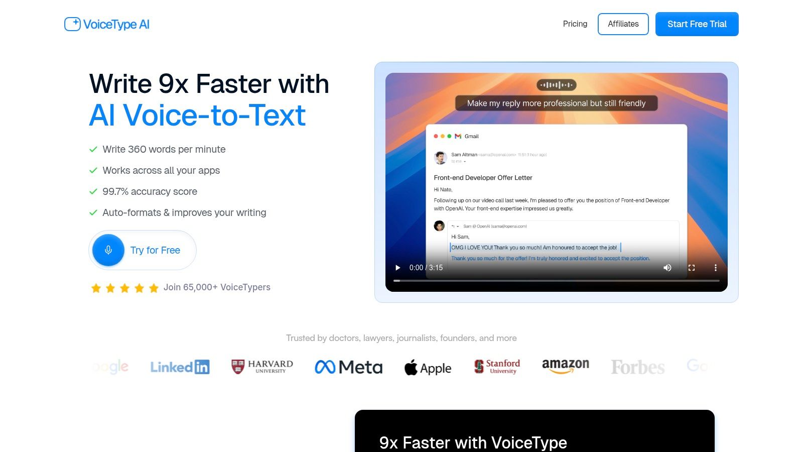 12 Best Dictation Software for Mac Options in 2025 | VoiceType