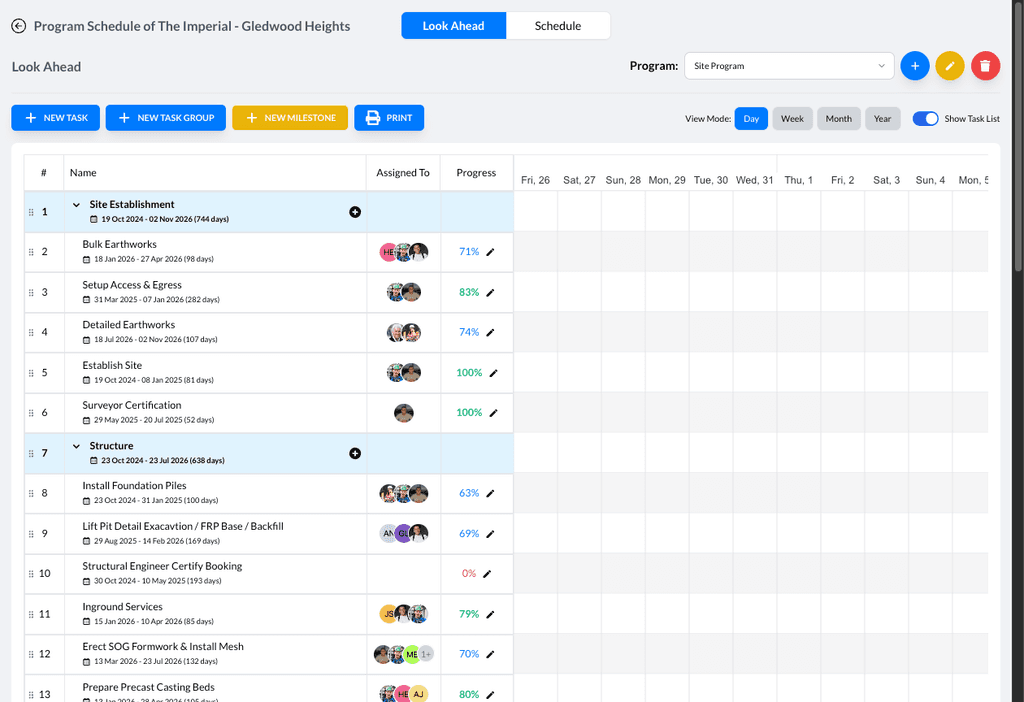 Construction Project Planning & Scheduling Software | Plexa