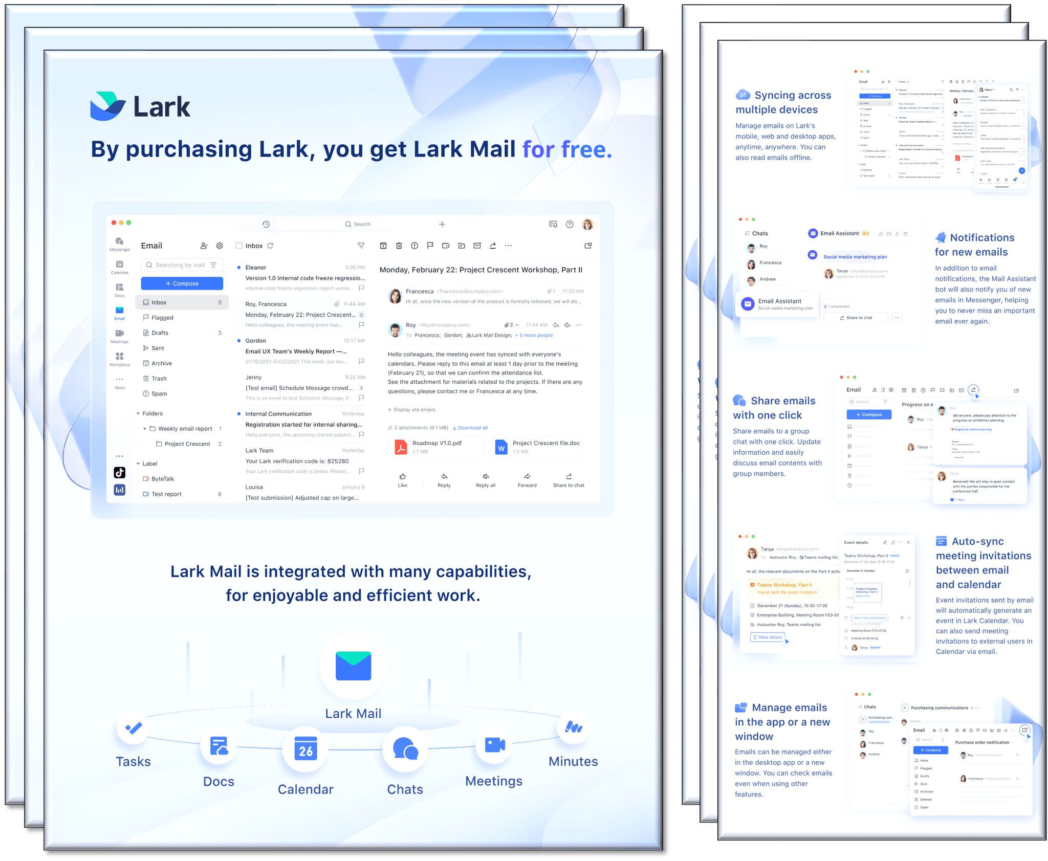 Free, smart & secure business email for teams | Lark Email