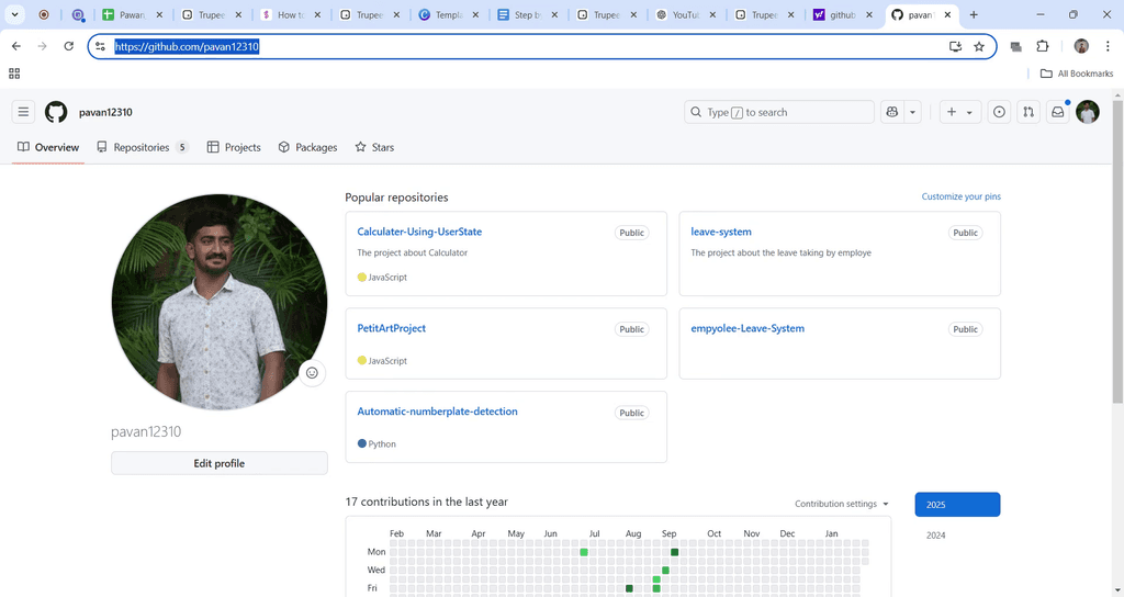 How to Share Your GitHub Profile - 1 minute video guide