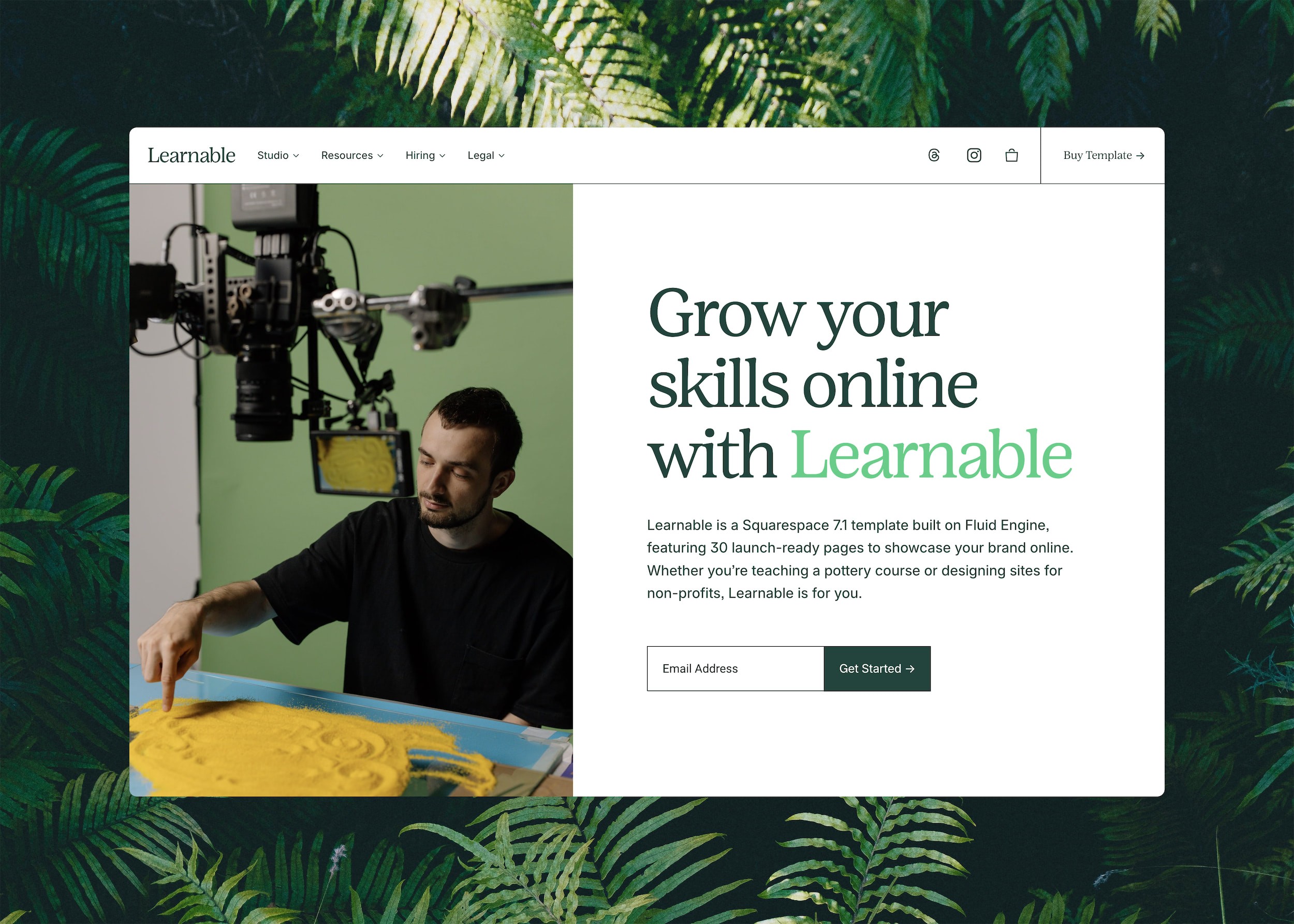 Learnable | 30-Page Squarespace Website Template for Small Businesses ...