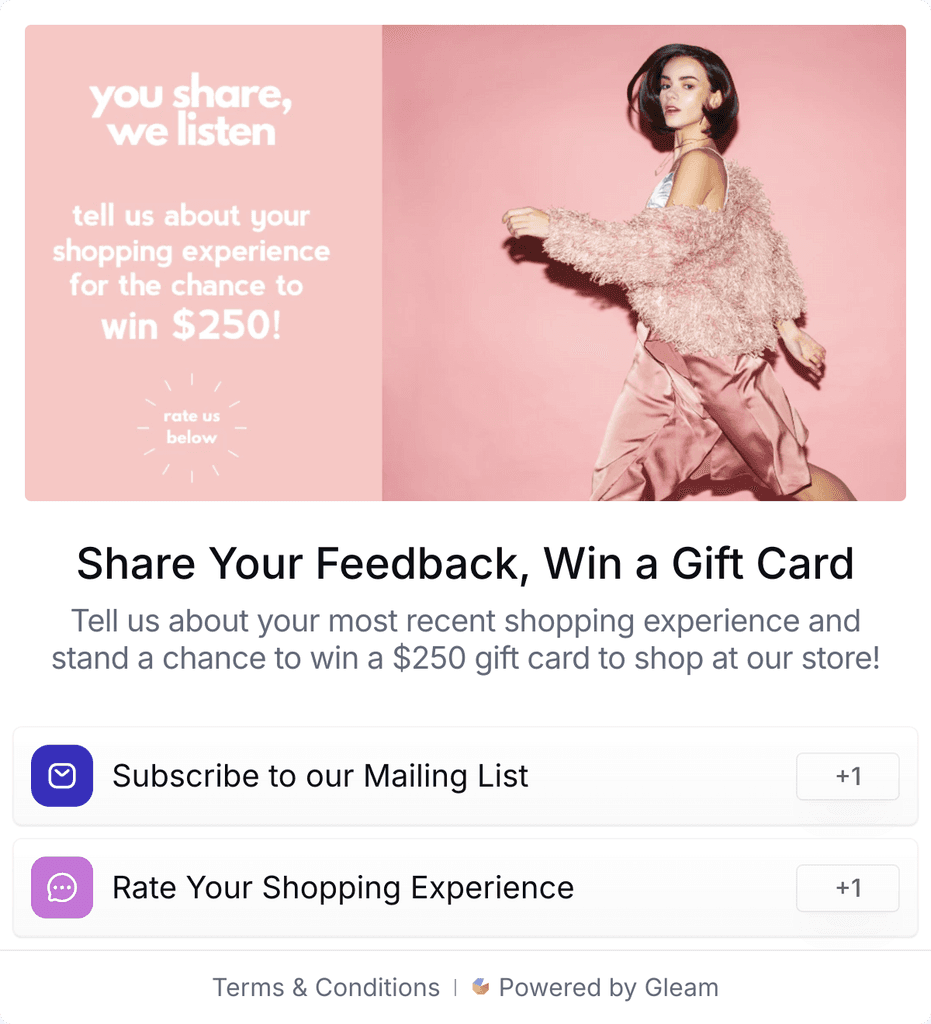 See Pricing Plans for all Gleam Apps