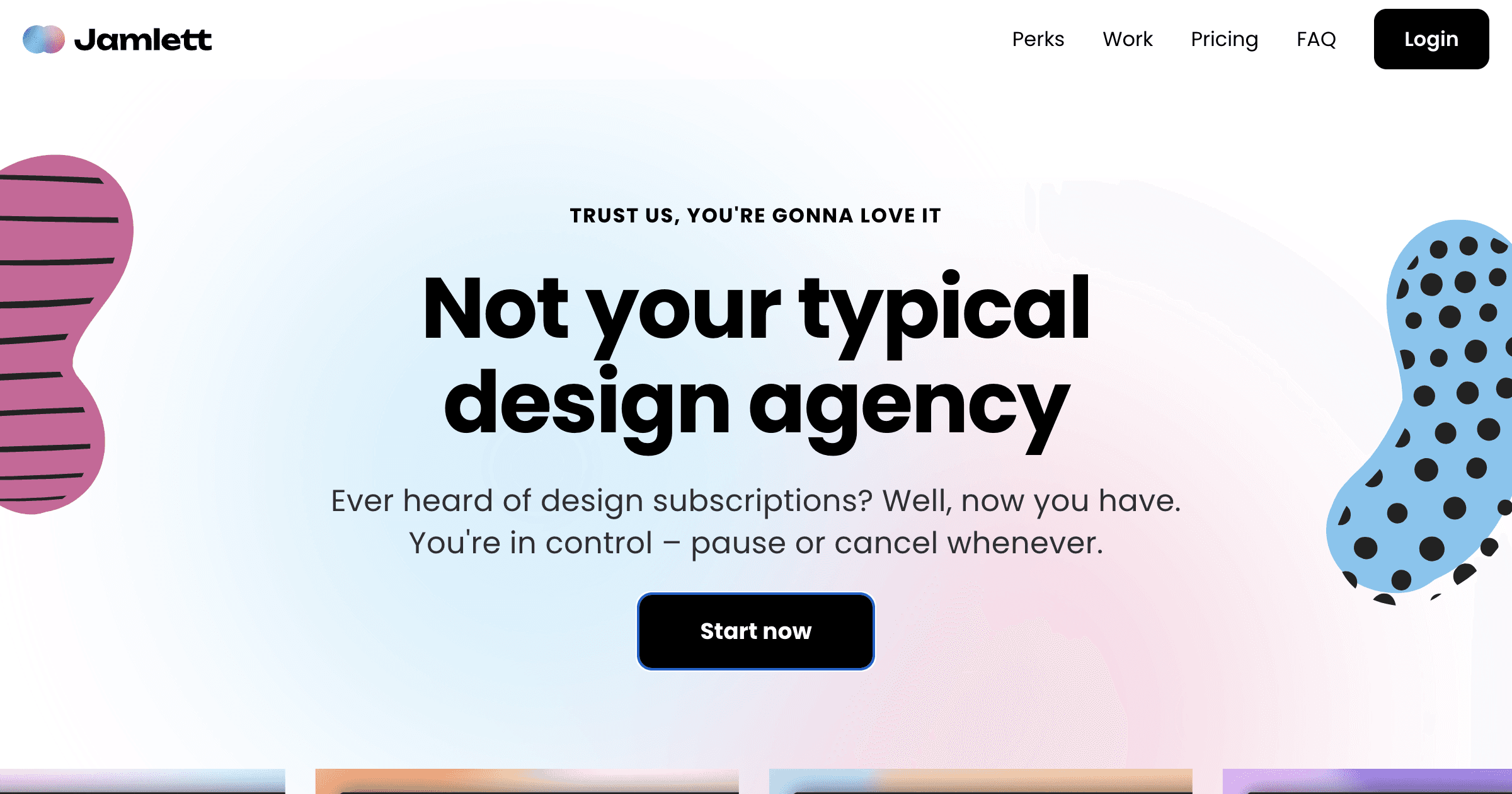 Jamlett – Subscription design agency