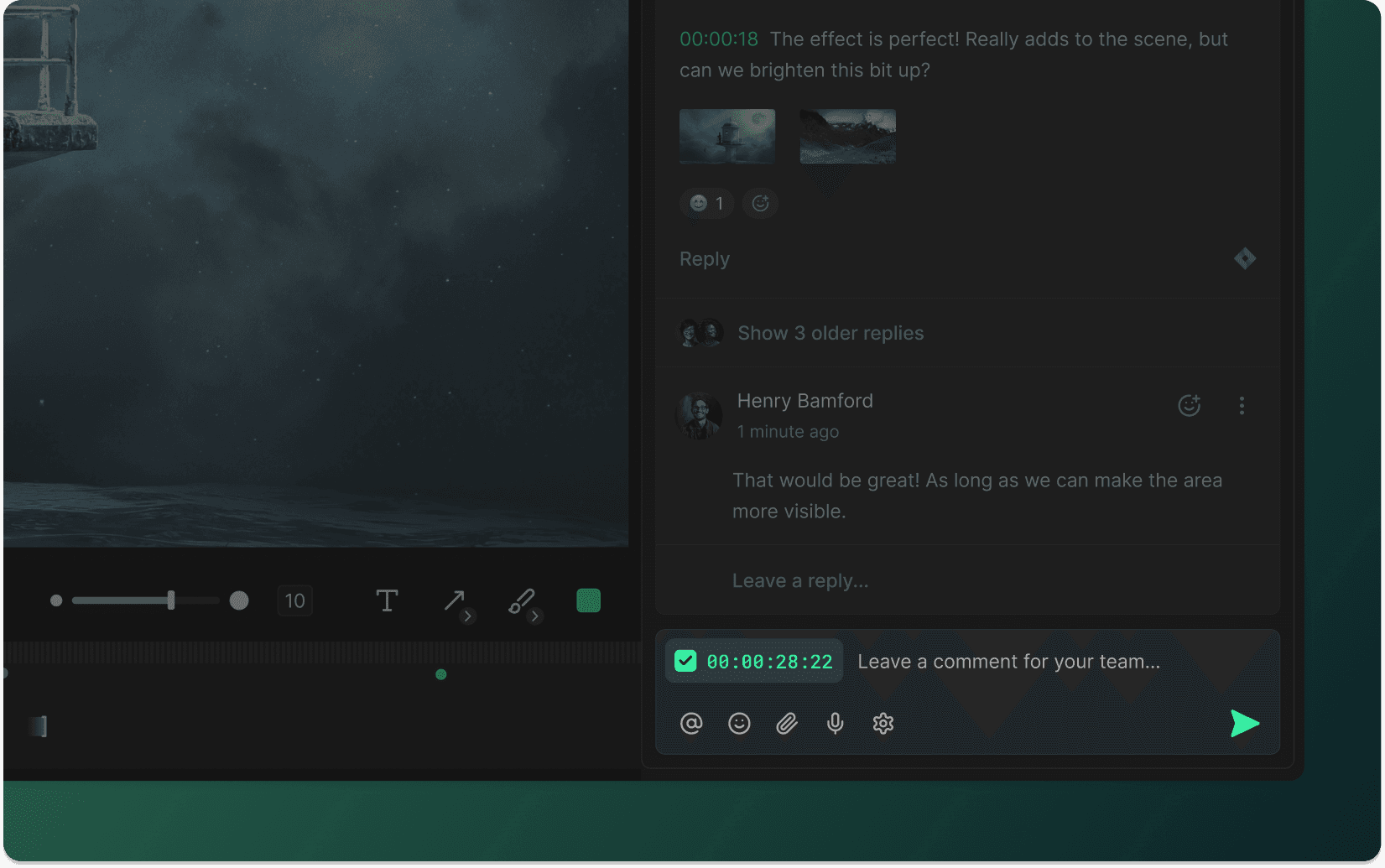 Commenting, markers, and filtering - KLASH Help