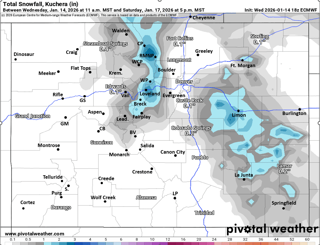 Looking cold and windy for parts of the weekend with increasing snow ...