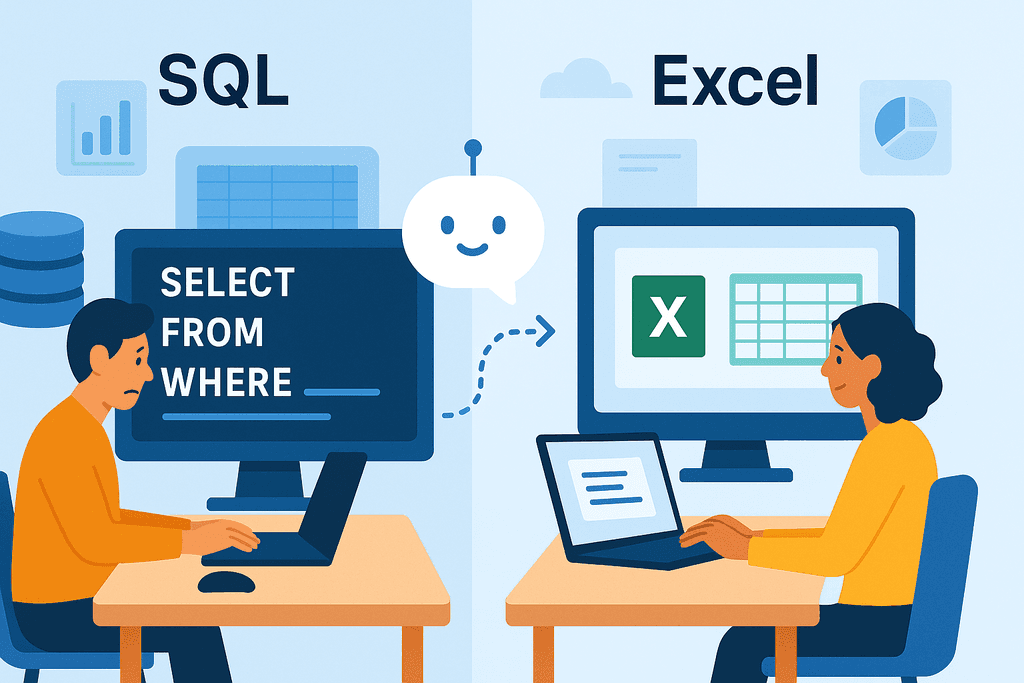 Is SQL Like Excel? Learn & Try Free with AI2SQL - AI2sql.io
