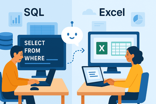 Is SQL Like Excel? Learn & Try Free with AI2SQL - AI2sql.io