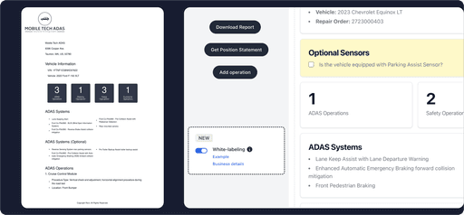 Revv ADAS | AI-Powered ADAS Calibration Identification for Repair Shops