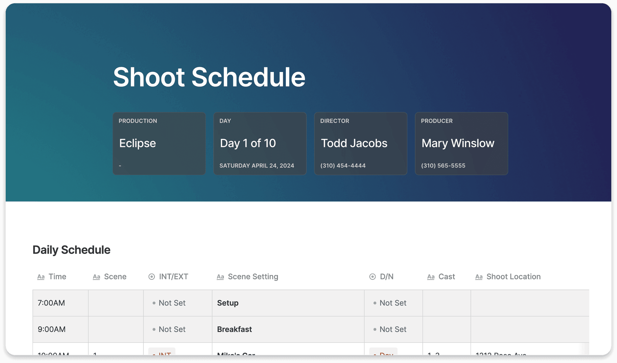 How to Make a Shooting Schedule | A Step-By-Step Guide - Assemble
