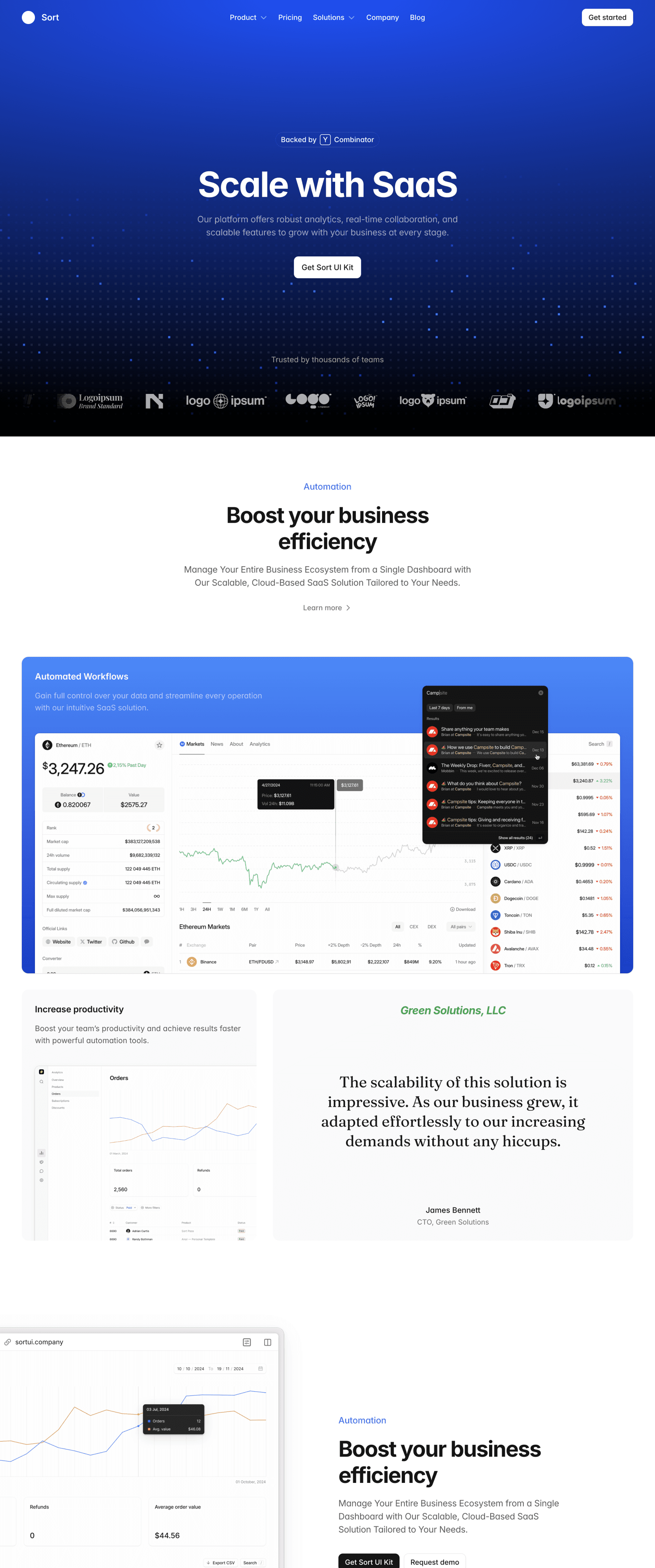 SortUI — Premium Figma & Framer UI Kits