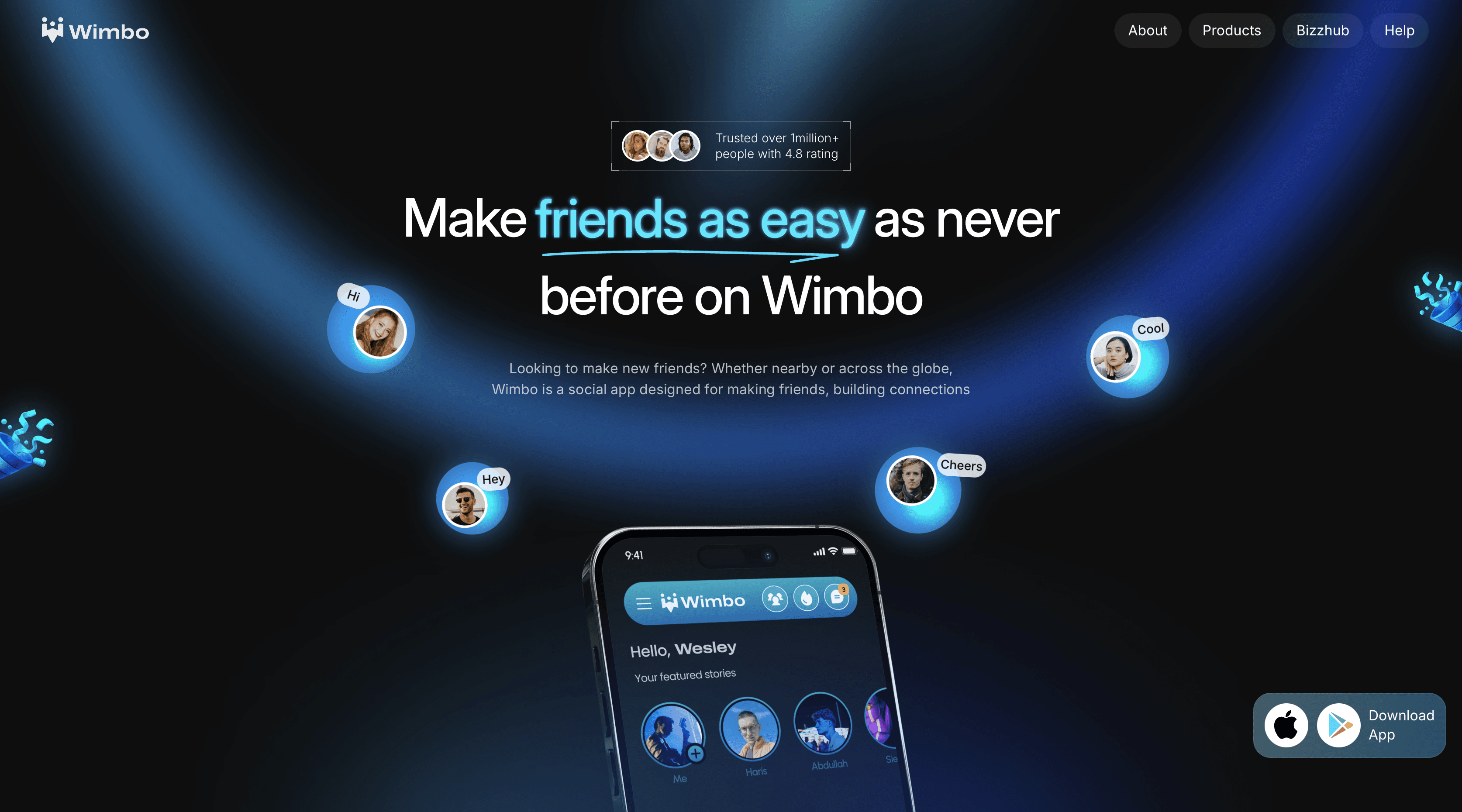 Wimbo | Social Networking to connect and make new friends