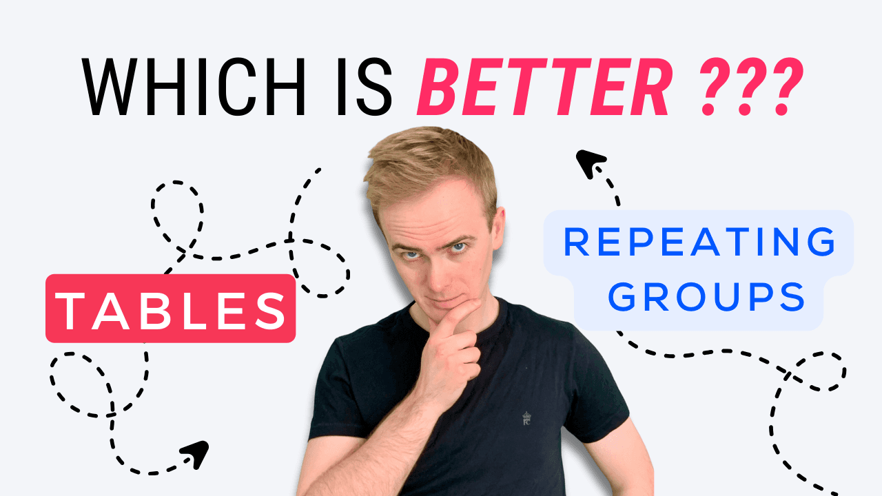 Repeating Groups vs Tables: Which is Better for List Data in Bubble.io | Bubble Tutorial