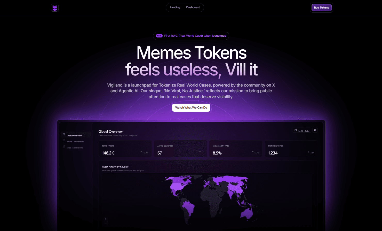 Vigiland - Tokenize the case for World attention