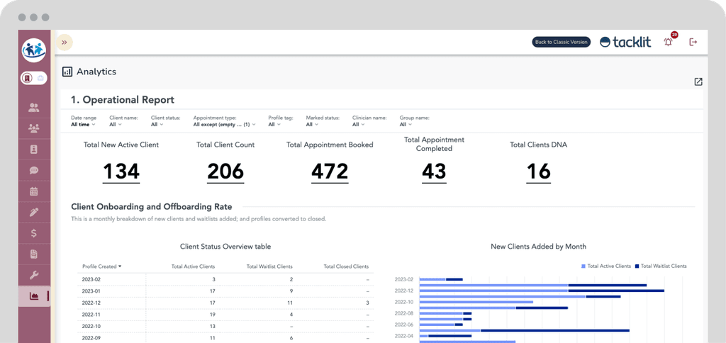 Tacklit | Better Data and Easier Reporting