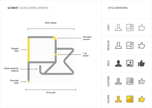 9 Best Icon Families for Interface Design
