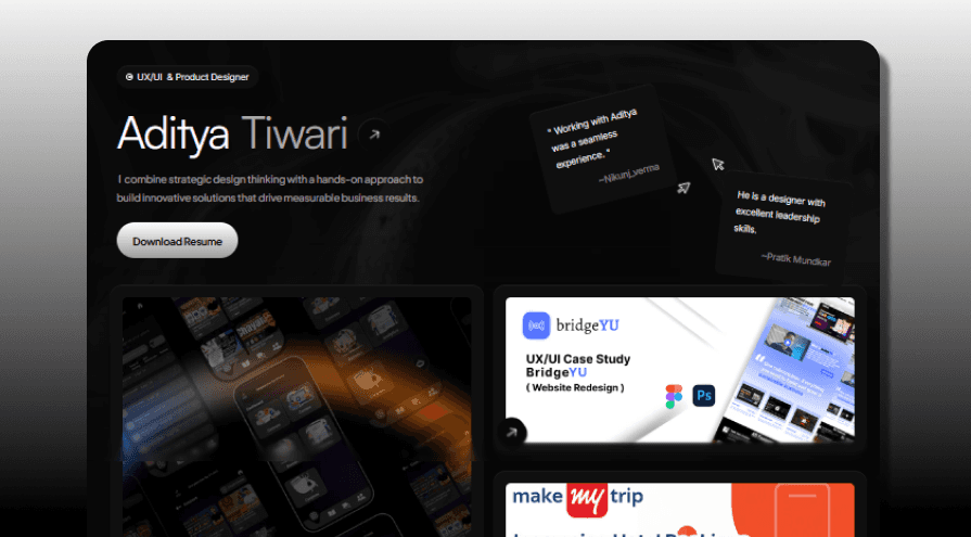 Aditya Tiwari Portfolio