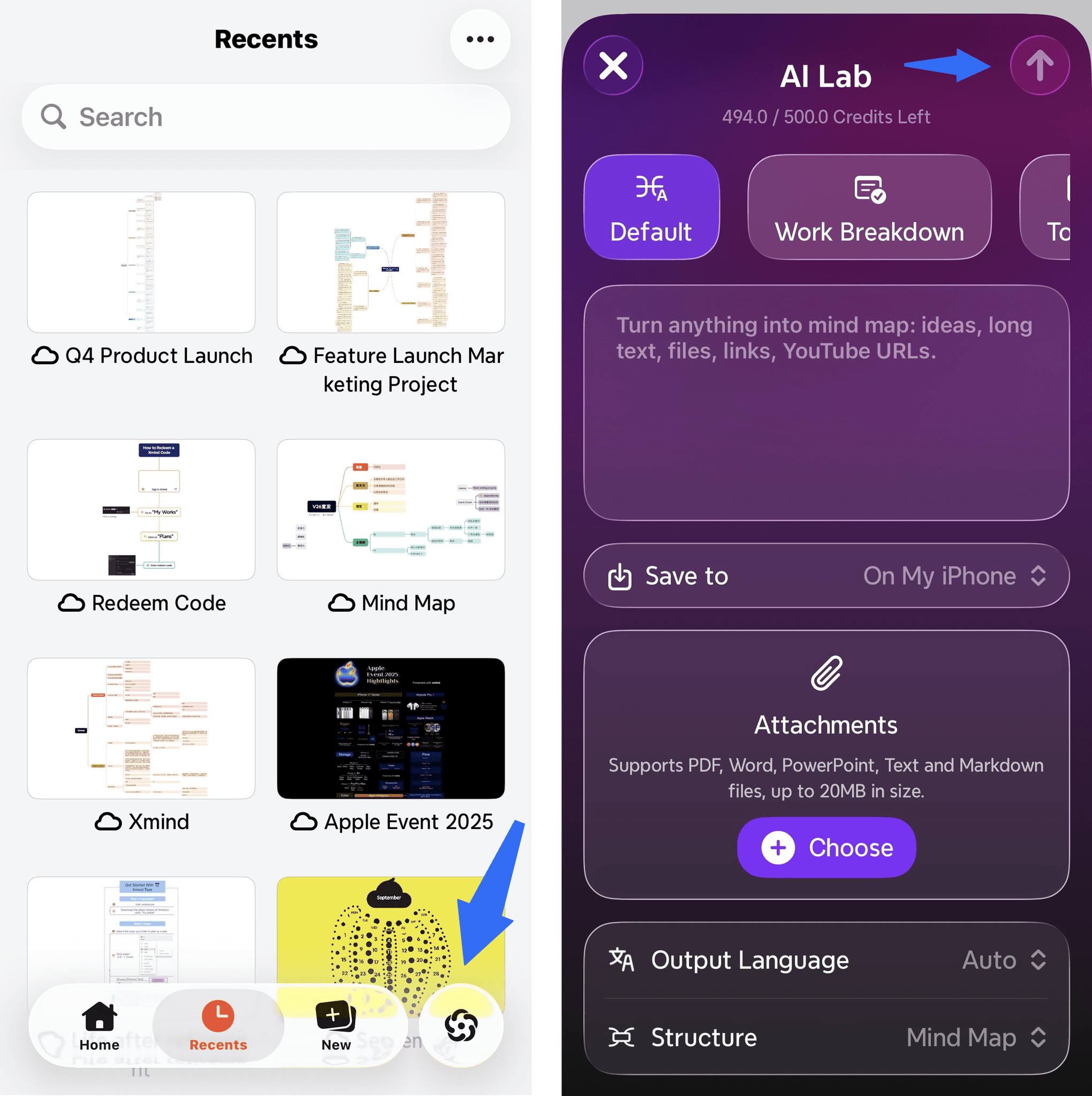 Create with AI - Xmind