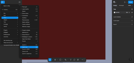 How to Zoom In Figma using Sidebar - 1 minute video guide