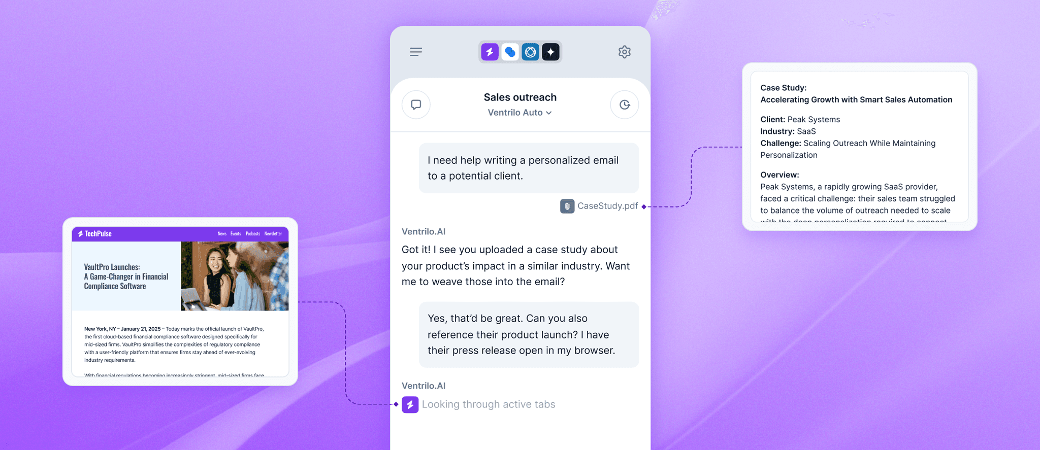 Ventrilo — Smarter writing, powered by your context