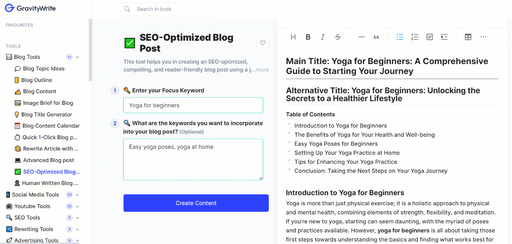 7 Best AI Blog Generators of 2025 (Reviewed & Compared) - GravityWrite